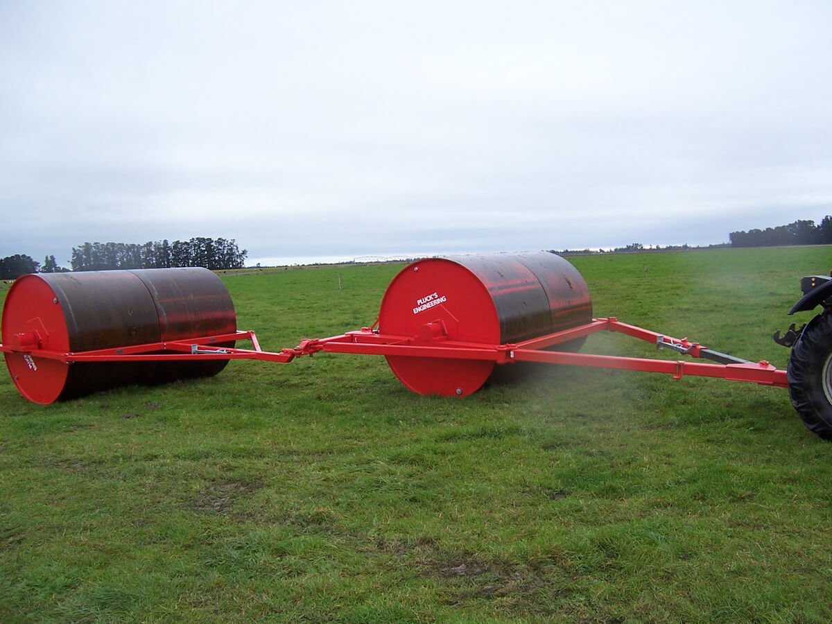 Double Water Ballast Land Rollers 5.9mx1.5m each - Pluck's Engineering Ltd